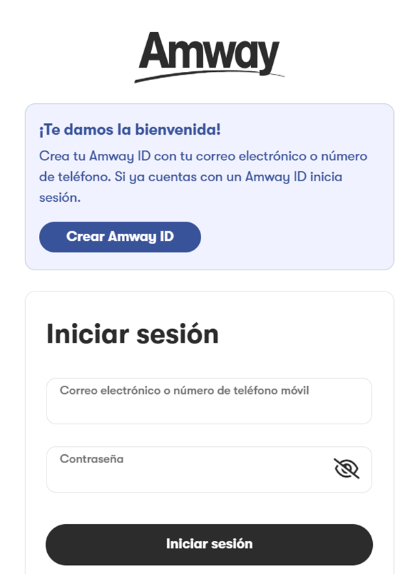 NUEVA WEB- AMWAY ID – LATAM Centro de Ayuda